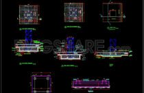 Helipad Plan and Elevation Details Autocad Drawing DWG