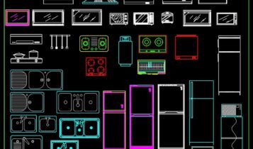 Kitchen appliance Archives - Free Cad Blocks, download DWG models for ...