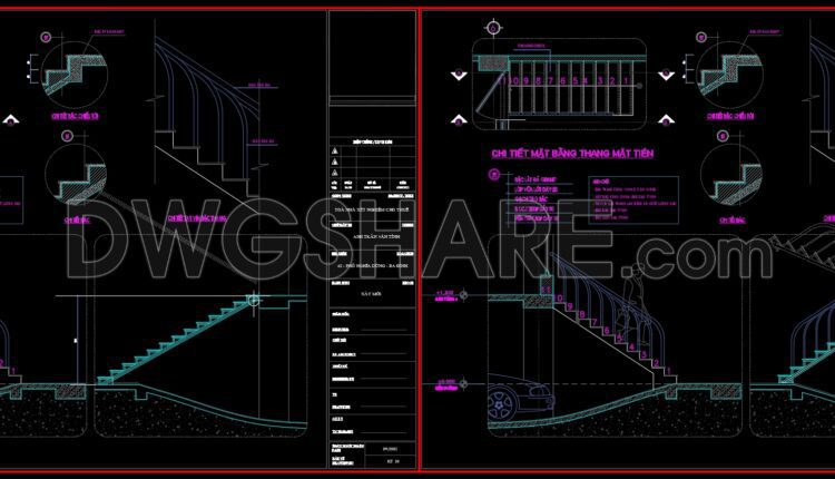 99.Detailed drawings of stairs in autocad file - Free Cad Blocks, download DWG models for ...