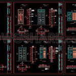 Autocad Drawing Of 4-Story House Plans, Elevations And Sections 10 ...