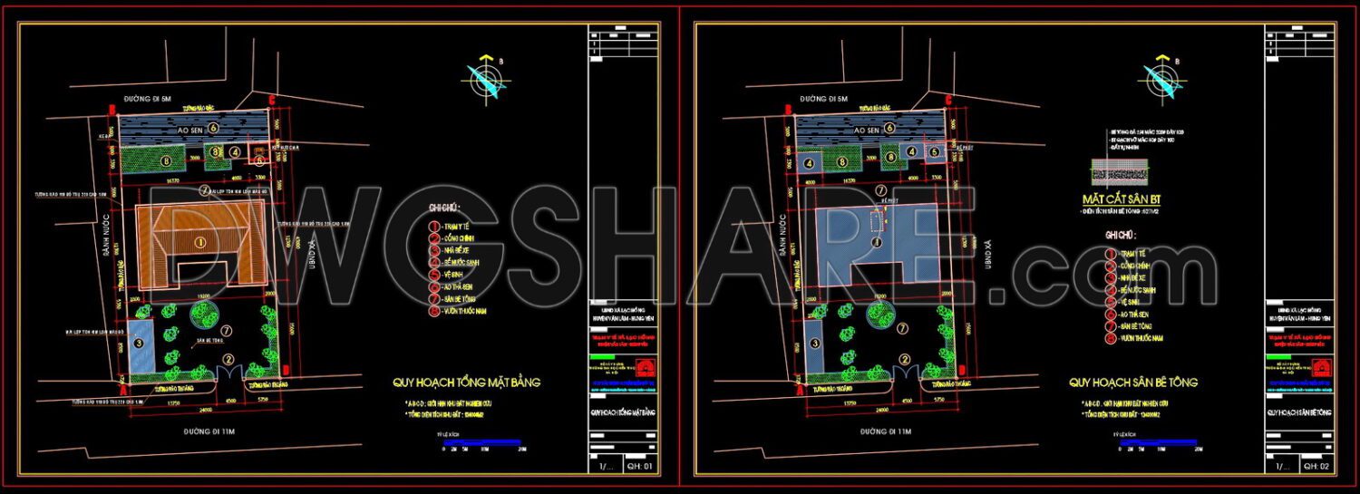 Autocad Drawings Of 1-Story Hospital A Complete Project 12.3×25.7m For Download
