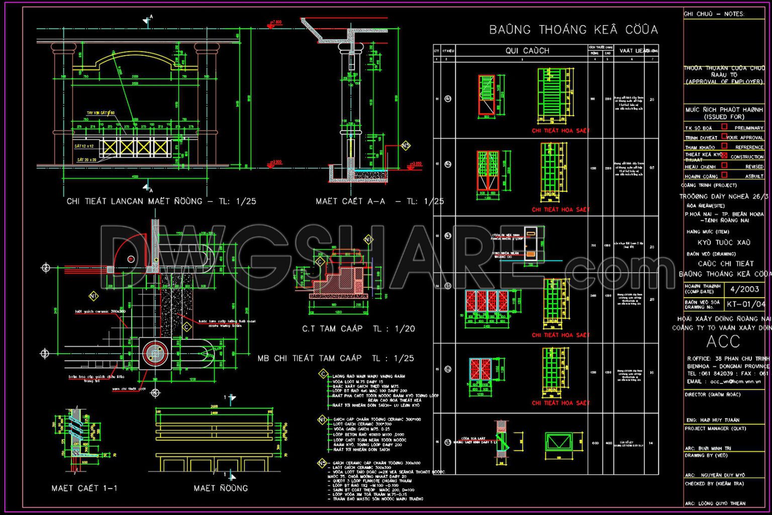 Autocad Drawings Of 2-Story Vocational school 11.9m x 35.5m For Download