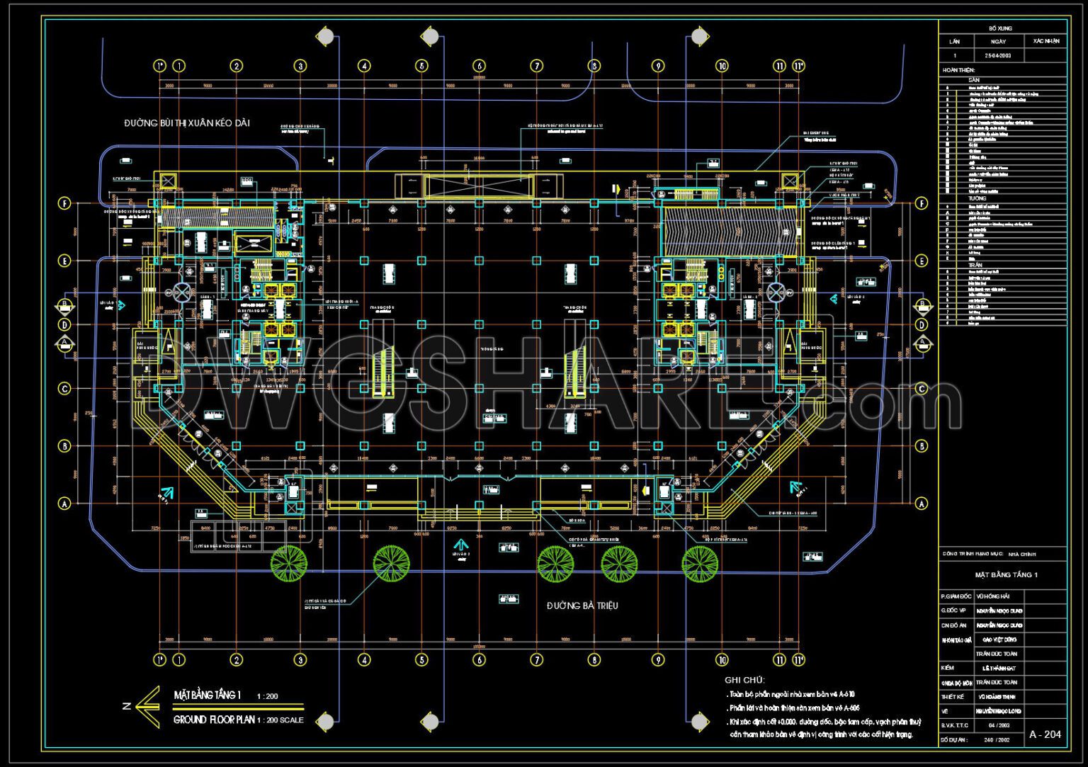 Autocad floor plans of the basement levels of the commercial center ...