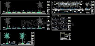 115.Autocad Drawings Of Landscaping for urban spaces For Download
