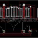 118.Gate and Fence DWG With Detailing For Free Download - Free Cad ...