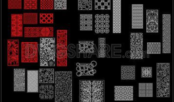 191. Free Download of Decorative Pattern Design CAD Blocks