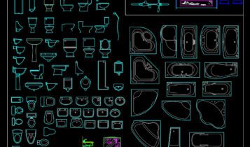 255 Autocad Colors blocks in AutoCAD free download