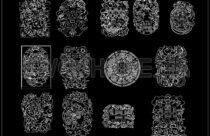 124.Indian Pattern Cad Blocks Free Download