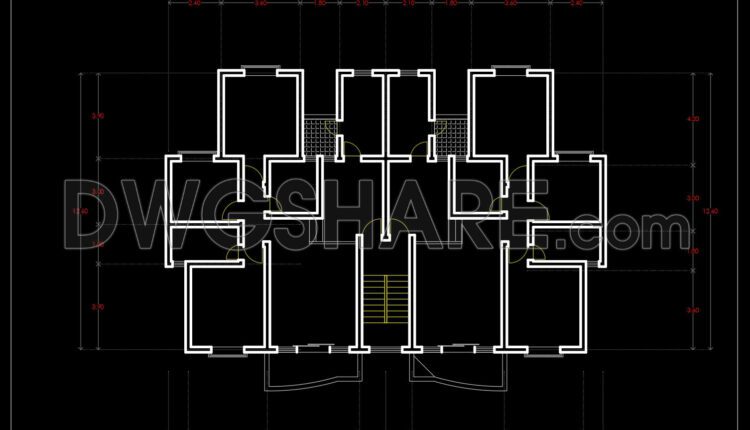 143.Apartment Plan AutoCAD File Free Download - Free Cad Blocks ...