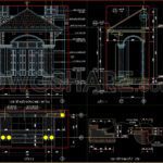 171.Detailed Drawings Of Up and Down Stairs, Balcony, Door In Autocad ...