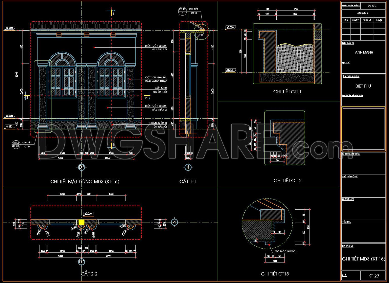 173.Autocad detailed drawing of the vertical elevation of a townhouse