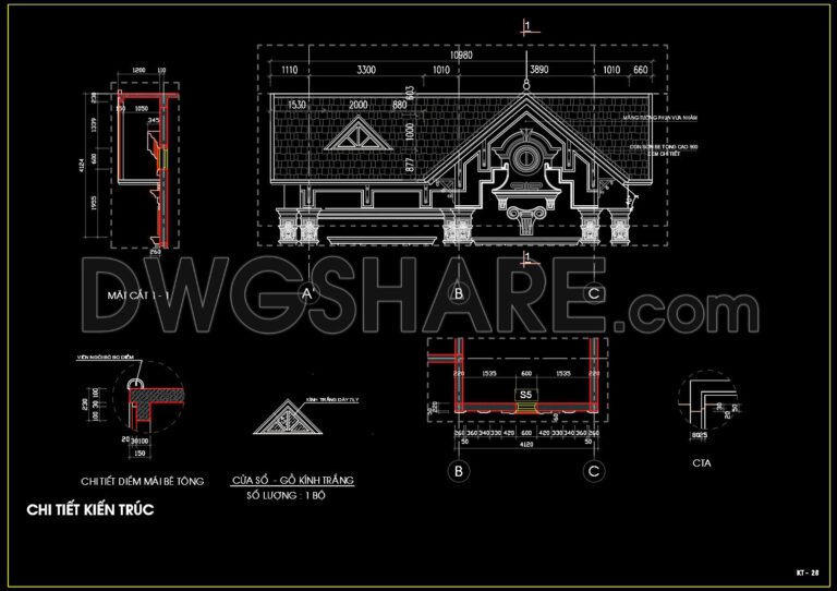 176.Detailed AutoCAD drawings of vertical elevations and classic balconies