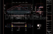 44.Steel Car Parking Shade Structure Details CAD