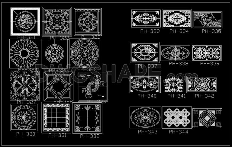 240. Paving Design CAD Blocks