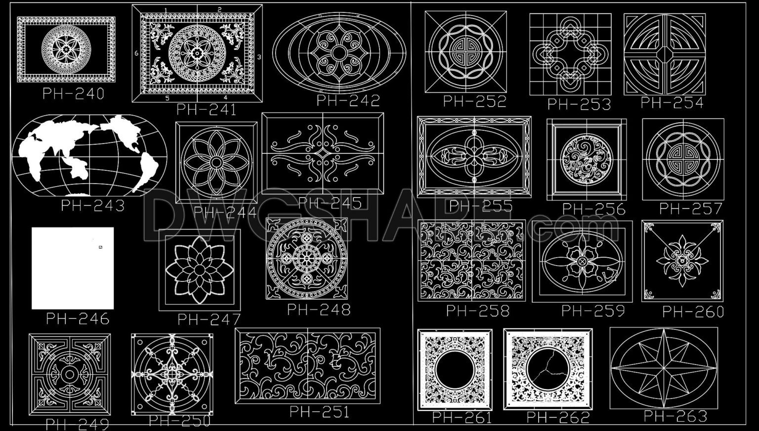 241. Paving Design CAD Blocks