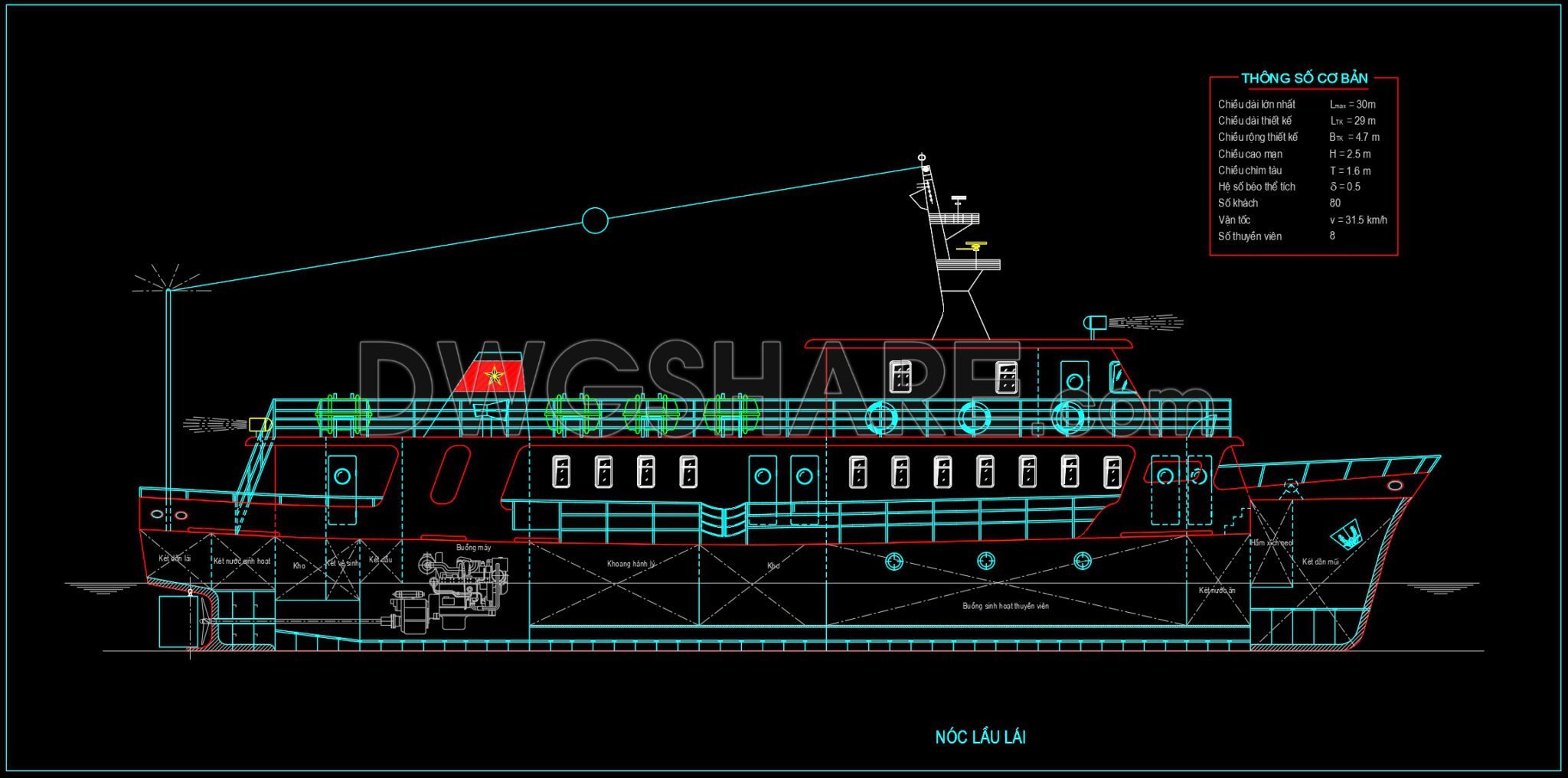 79.Autocad Drawing Of Ship design, Passenger ship arrangement For Download