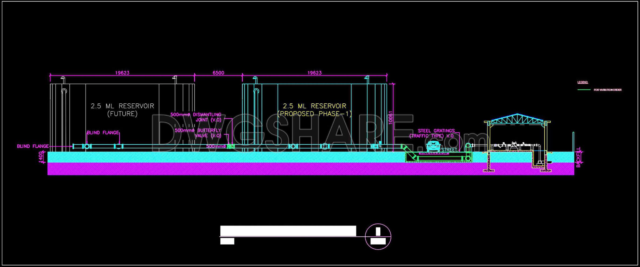 84.Autocad Drawings Of Reservoir Cross Section For Download