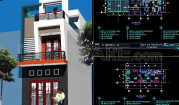 449. Download Cad Design Drawings For A 3-story House With Dimensions ...