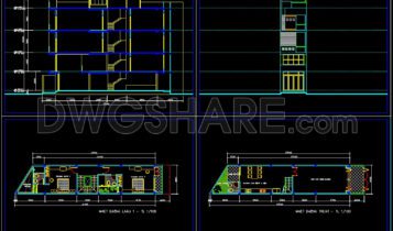 101.Autocad Drawing Of Vehicle Ramp Elevation Details For Download