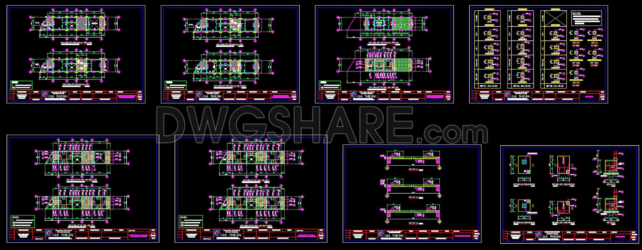 Drawings Of 4-Story House A Complete Project 4mx17m For Download