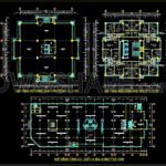 The Autocad drawings of a 15-story Apartment Building design with an ...