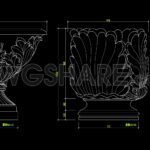 142.Autocad detailed drawings of various types of water fountains for ...
