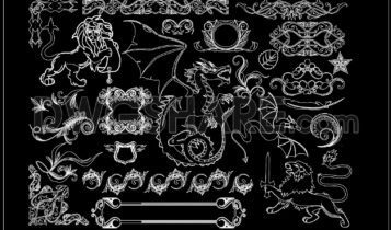 137.Autocad Drawing Of Cornices and molding For Download