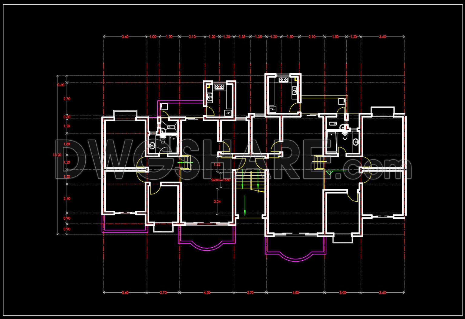 148.Apartment Plan AutoCAD File Free Download