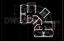 372. Download detailed CAD drawings of solid wood wall cladding for villas
