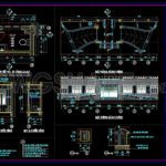 183.Autocad detailed design drawing of the main lobby of the office ...