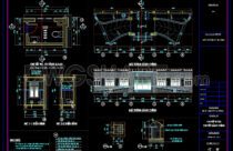 52.Wooden Wall Panelling Detail Drawing DWG