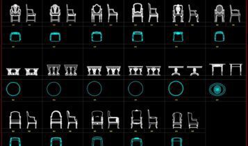 360. Free CAD Drawing Modern Console Table Design