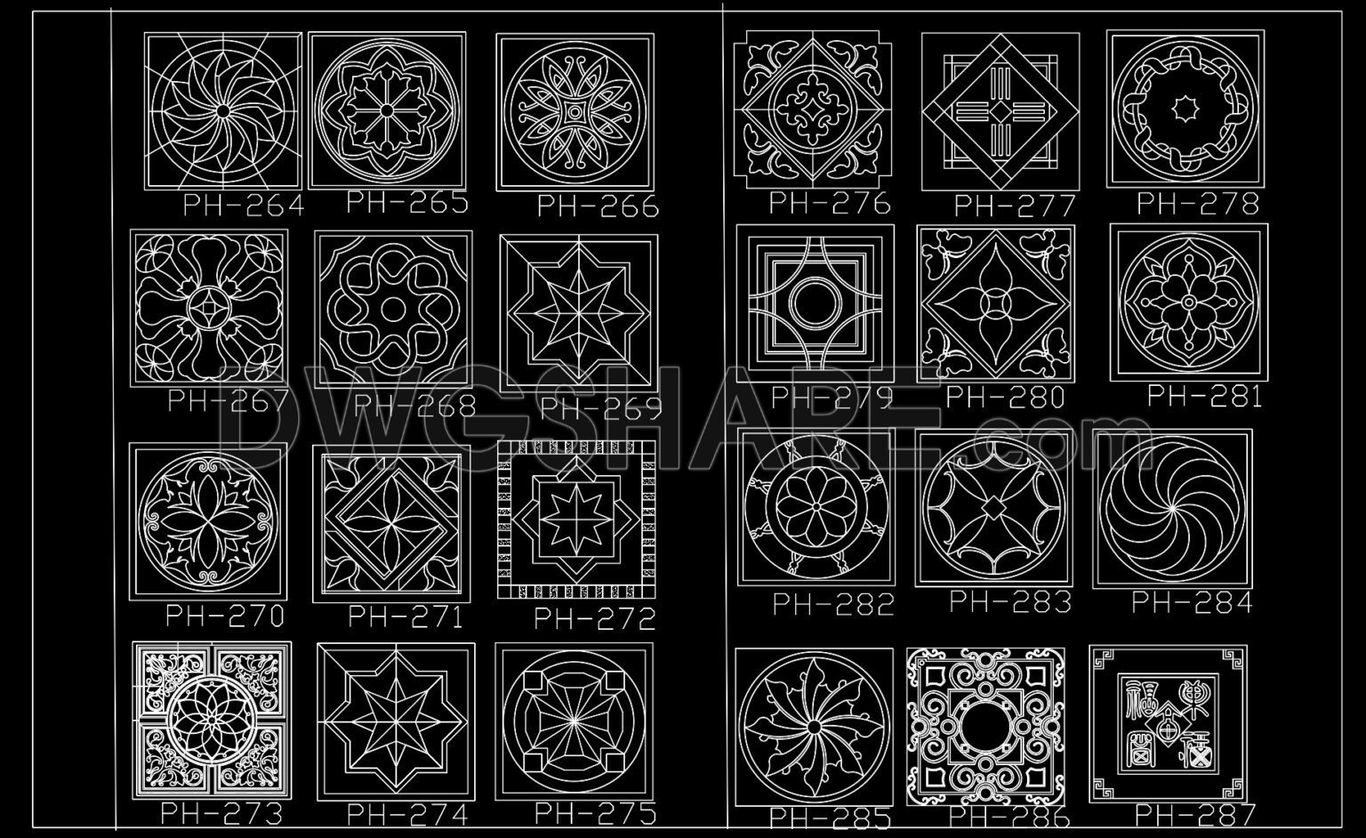 242. Paving Design CAD Blocks