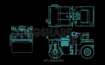 81.Roller Machine AutoCAD blocks free download