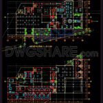 The Autocad drawings of a 18-story hotel design with an area of 46.3m x ...