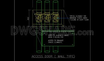 143.Detailed drawing of the foyer of the house in AutoCAD format
