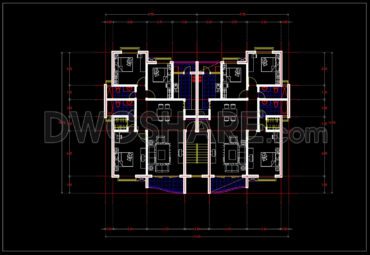 150.Apartment Plan AutoCAD File Free Download