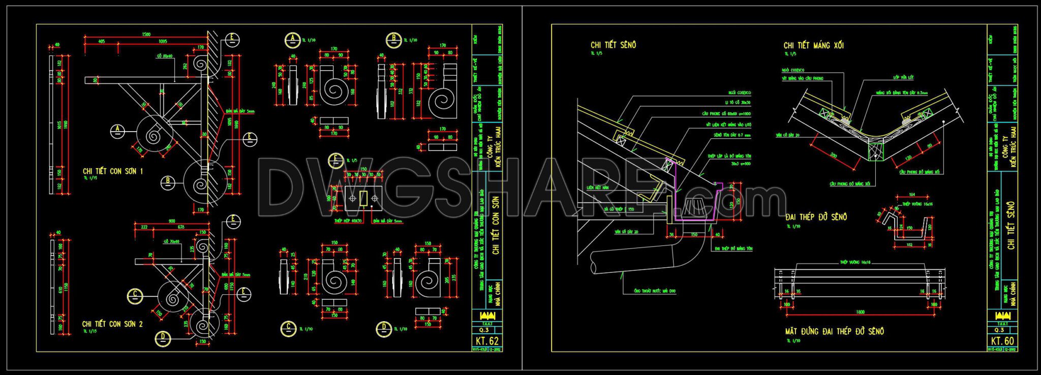 186.Detailed Drawings Of Conson and Seno In Autocad File