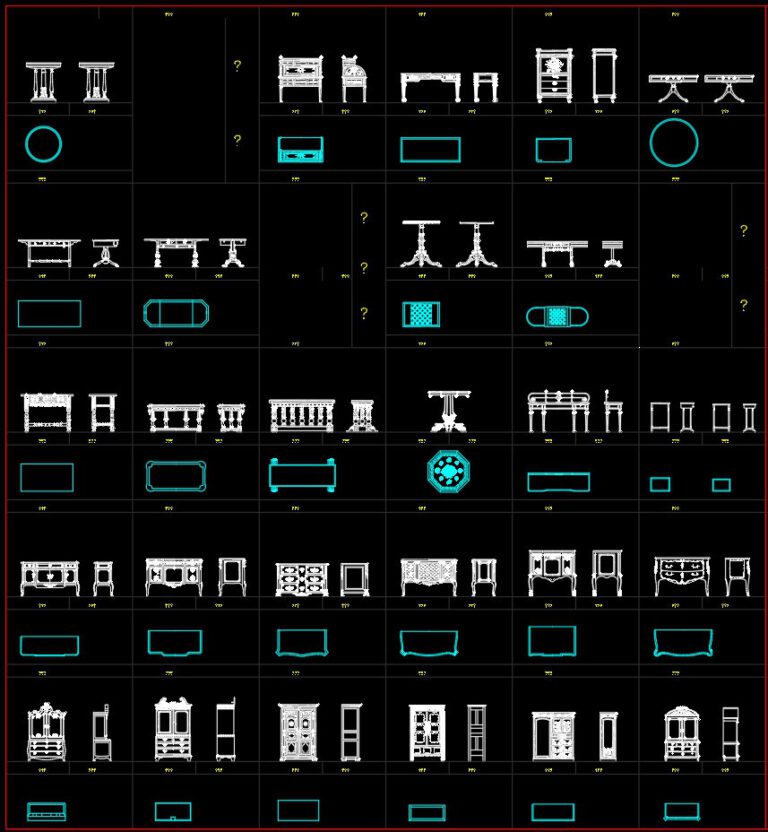 229.Free Chinese Furniture Blocks