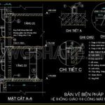 AutoCAD drawing of the construction method for an outdoor drainage ...
