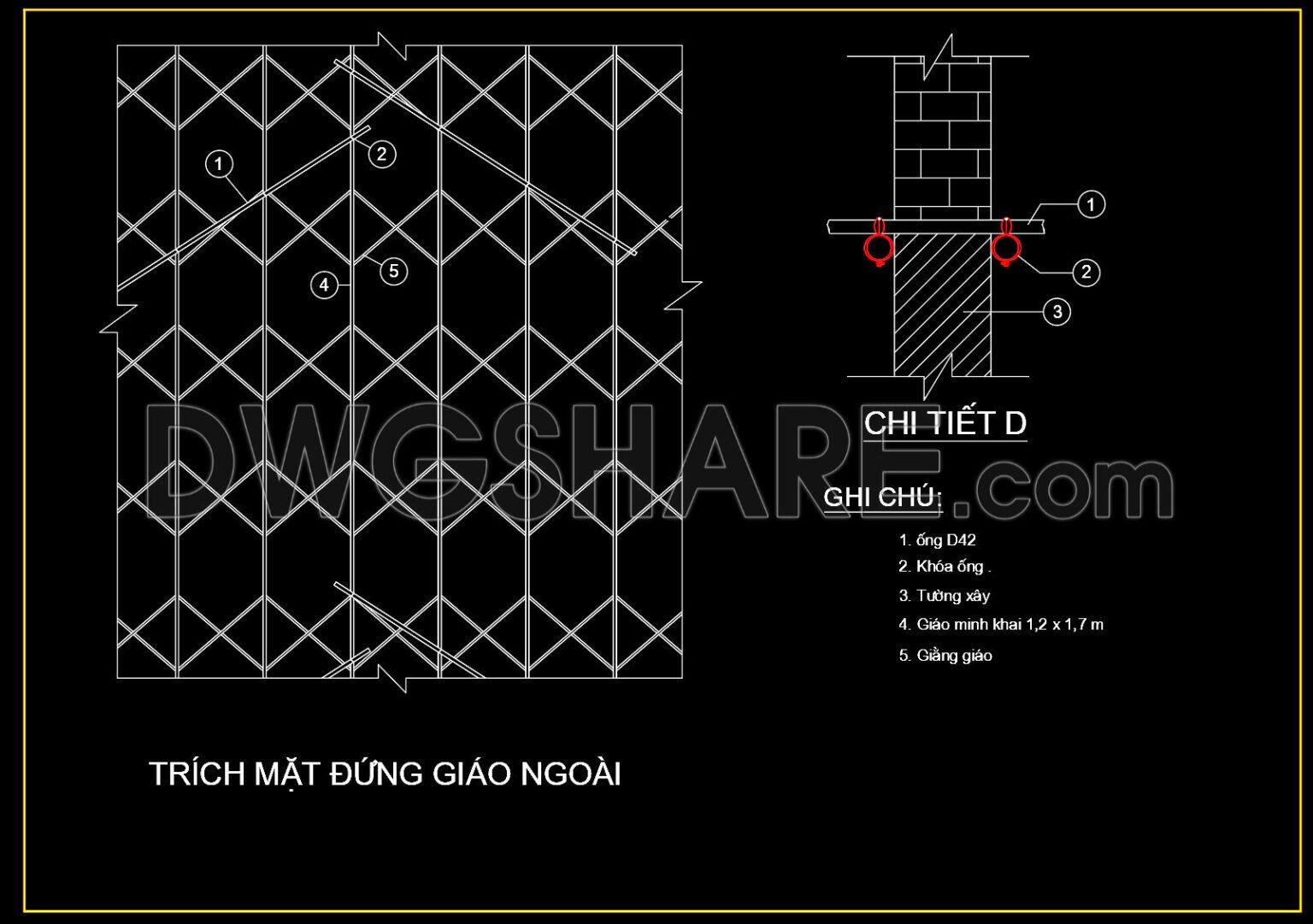 AutoCAD drawing of the construction method for an outdoor drainage system