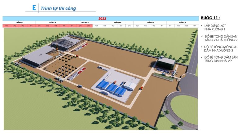 AutoCAD drawing of the detailed construction method for a workshop