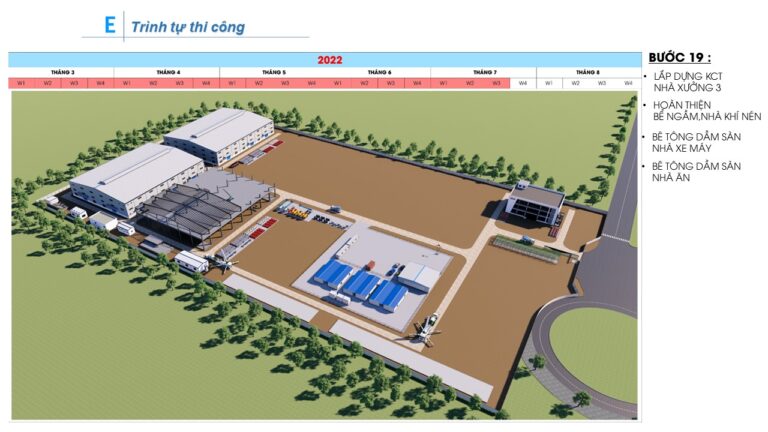 AutoCAD drawing of the detailed construction method for a workshop