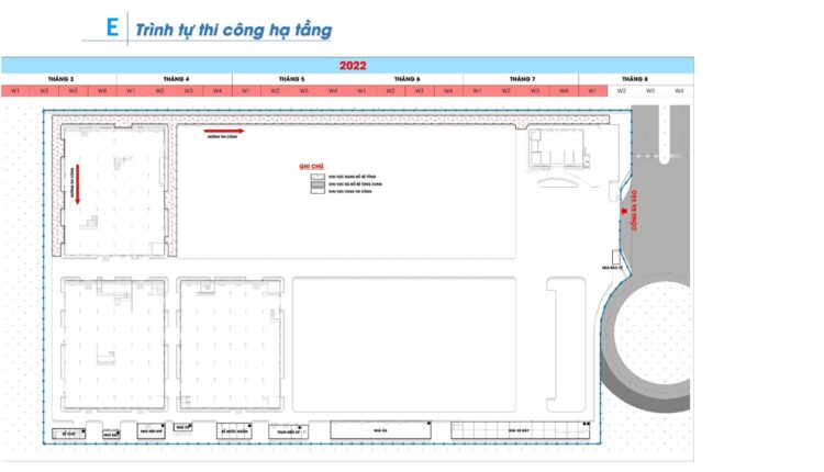 AutoCAD drawing of the detailed construction method for a workshop ...