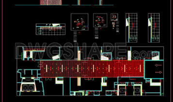 Floors plans details for 5 star hotel 2d and 3d AutoCAD File DWG