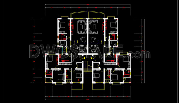 159.Apartment Plan AutoCAD File Free Download - Free Cad Blocks ...