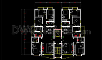 246. Free Download of CAD Drawings for Sample Apartment Floor Plans