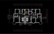 300. Free Download CAD Drawing – Apartment Interior Layout Plan