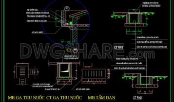 445. CAD Drawing of Roof Maintenance Ladder Details