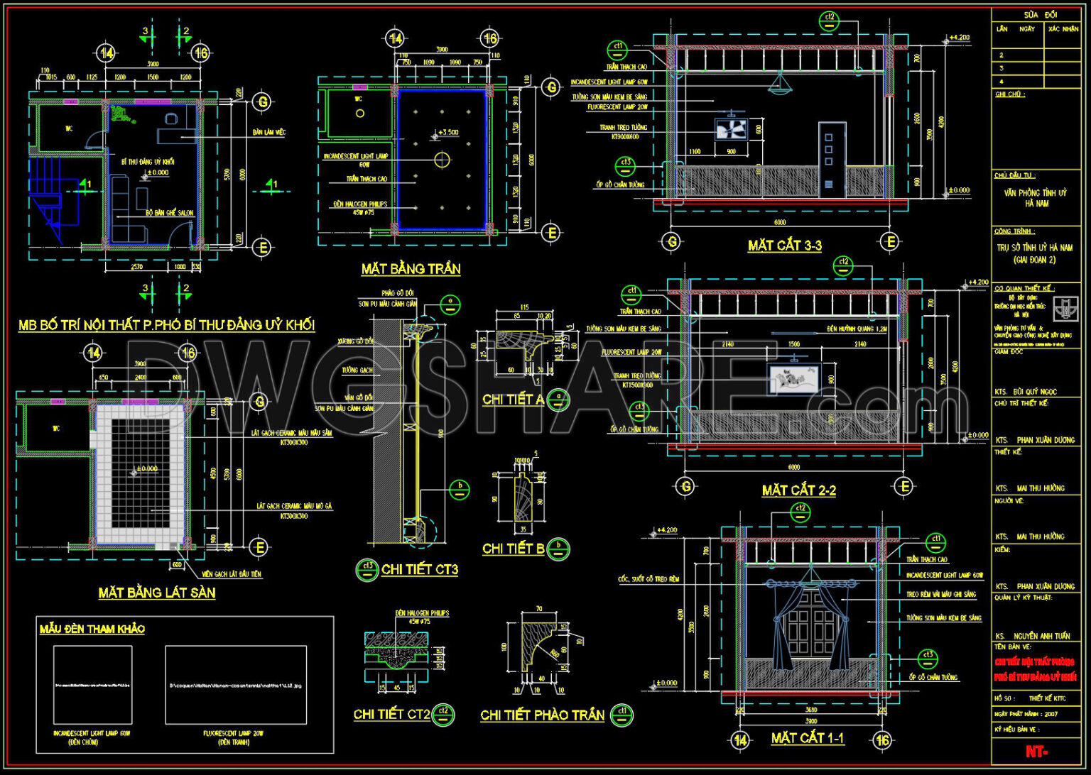 193.Download CAD drawings detailing the interior deployment of ceiling ...